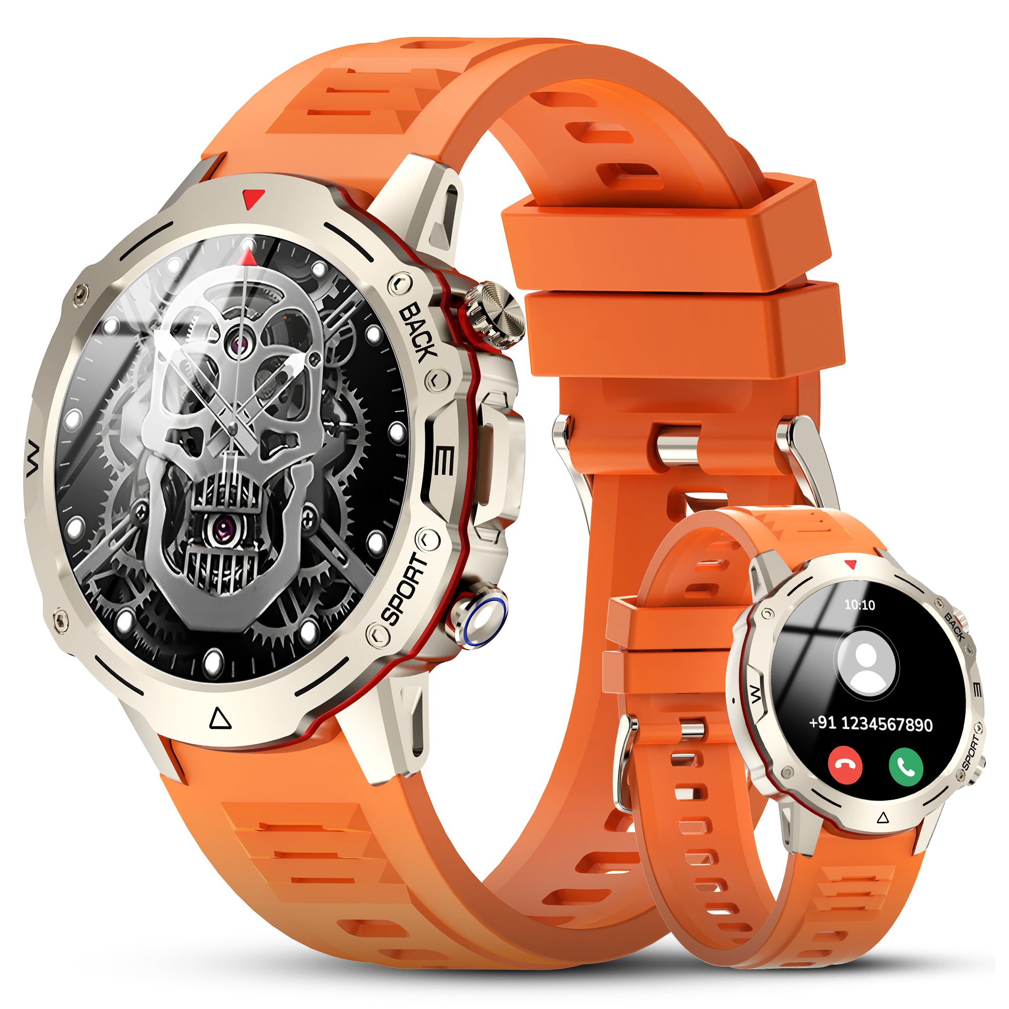 Nervfit Blaze Smartwatch 1.4" LED Display, IP67 Waterproof, Heart Rate ...